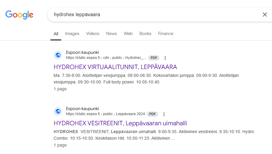Feedback information - Espoo Feedback Service